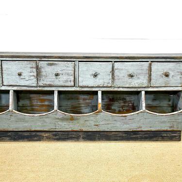 Antique French Country Store Counter Kitchen Island Counter Server ...