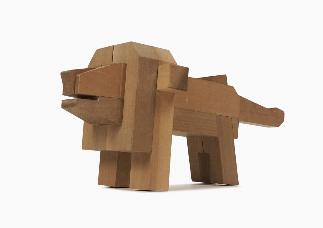 Japanese Lion Kumiki Puzzle Yamanaka Game Wooden Pieces Logic Game ...