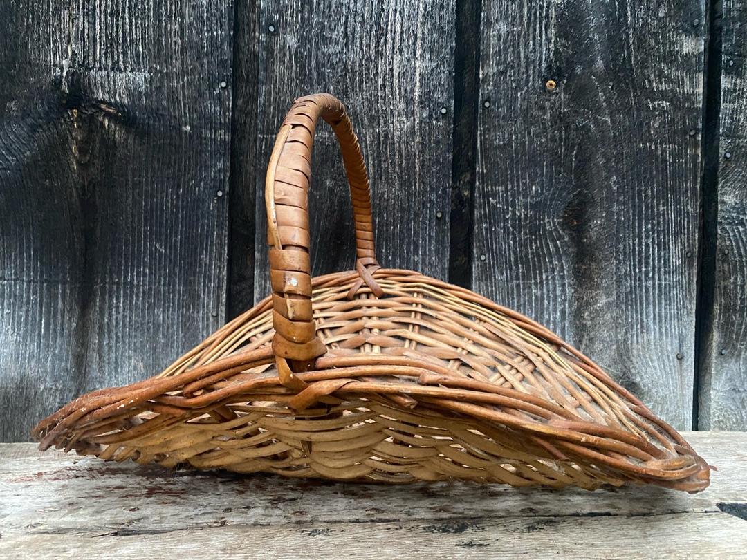 Wicker Flower Picking Basket - Wicker Flower Basket - Wicker ...