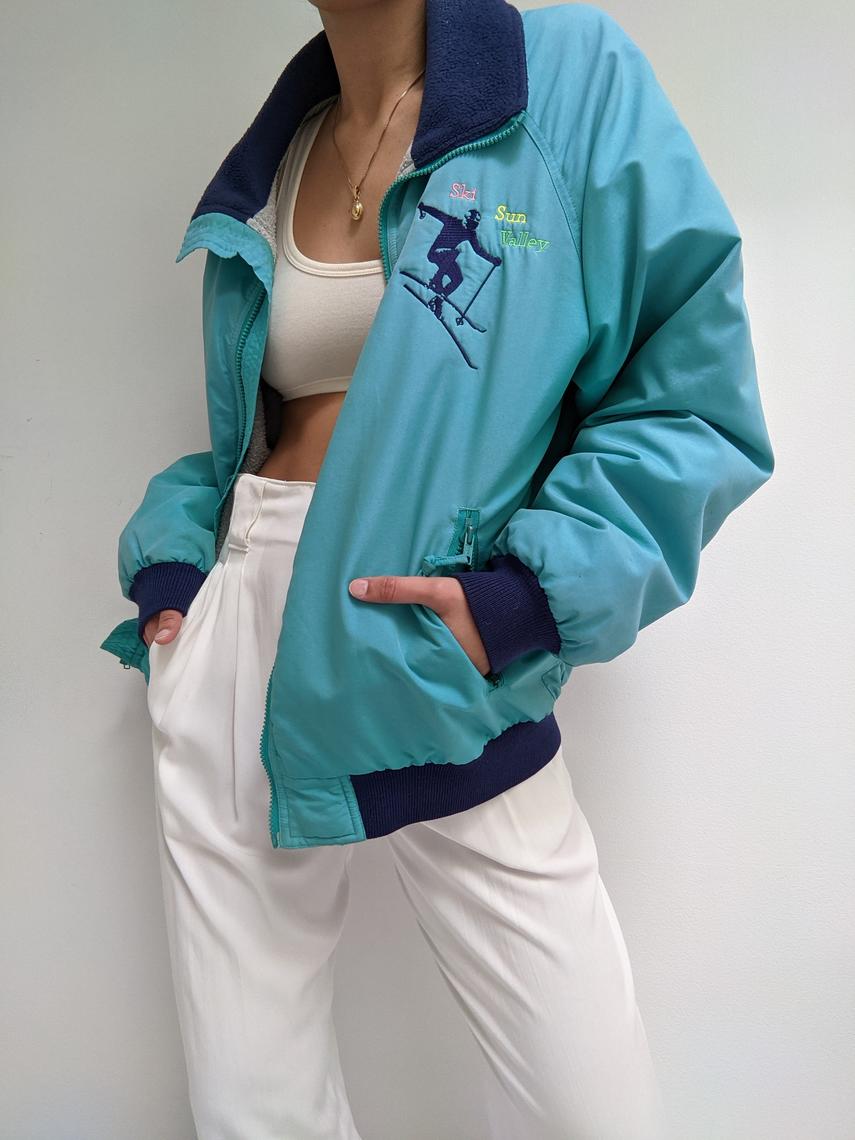 Vintage "Ski Sun Valley" Faded Teal Jacket | Na Nin | Richmond, VA