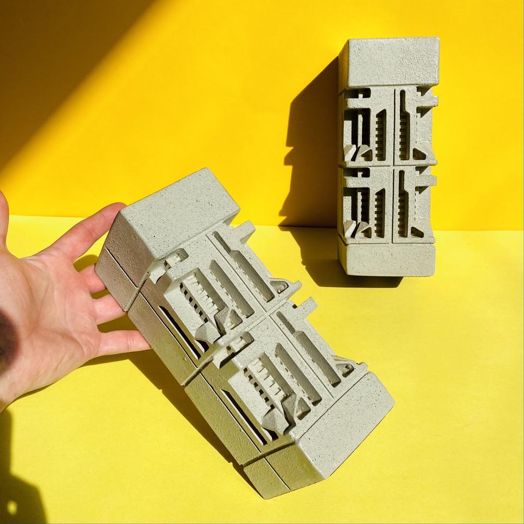 Vintage Frank Lloyd Wright Ennis Bookends | Odd Eye | East Village ...