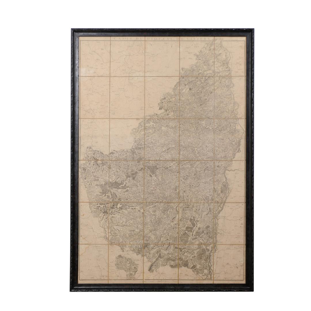 Late 18th C Map of French Diocese of Viviers, France | Heather Cook ...