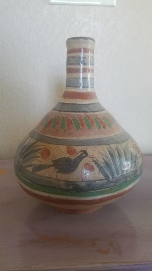 Antique Mexican Burnished Pottery Water Jug Vessel from Tonala or ...