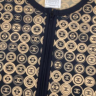 Vintage CHANEL Monogram CC Logo Medallion Coin Print | Moonstone ...