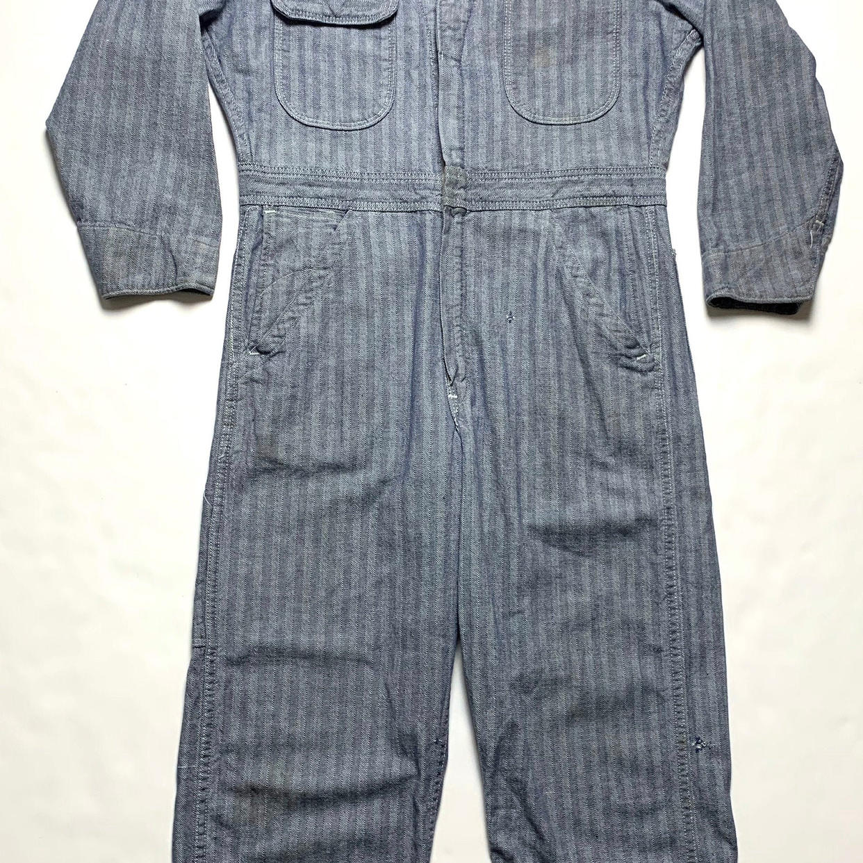 Vintage 1960s SEARS Herringbone Twill Coveralls ~ size 38 S ...