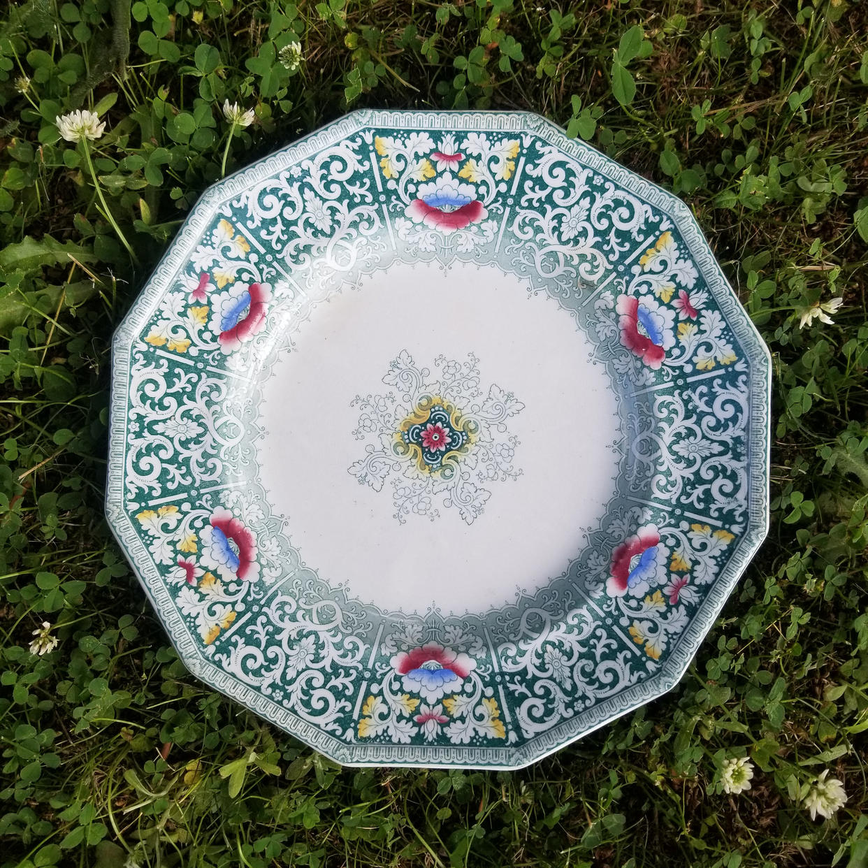 Antique 1850s Zamara Pattern Ironstone China Decorative Plate ...