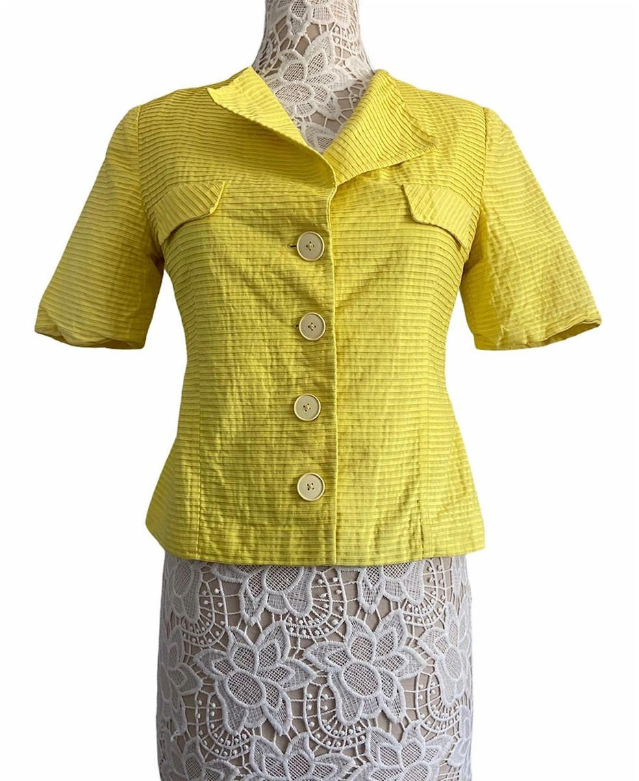 Vintage Yellow Ribbed Jacket | Instant Vintage 78 | Washington, DC