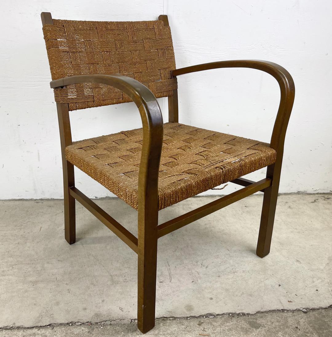 Mid-Century Bentwood & Rope Armchair | Second Hand Stories | Ashbury ...
