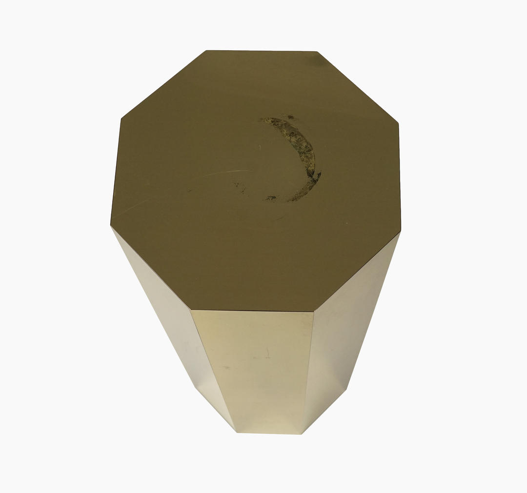 Large Size Brass Pedestal Octagon Shaped Display Stand Column Vintage ...