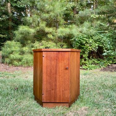 Mid Century Hexagon End Table Cabinet - Lane | Ross Design Company ...