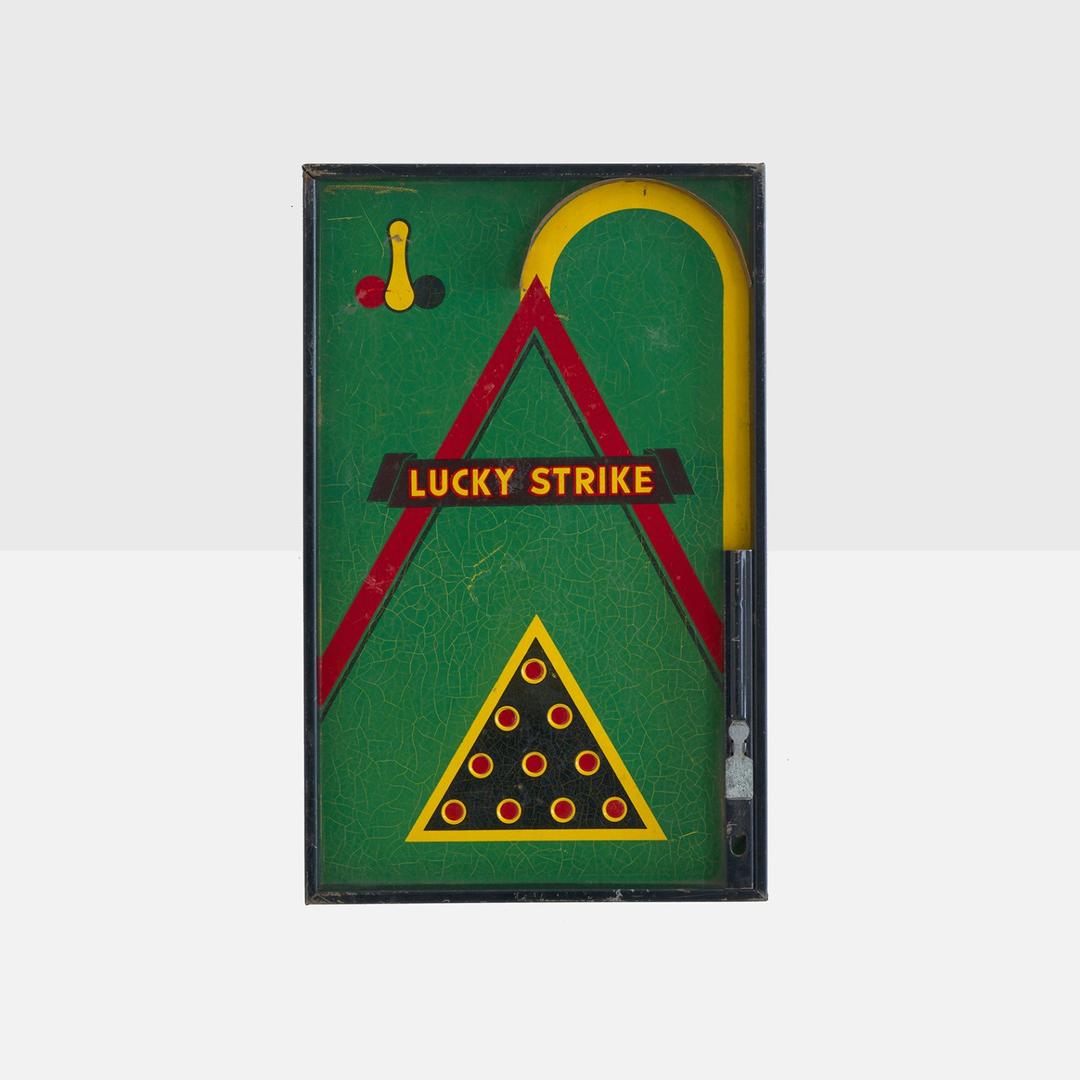 1933 lucky strike pinball game, lindstrom bagatell game, vintage horse ...