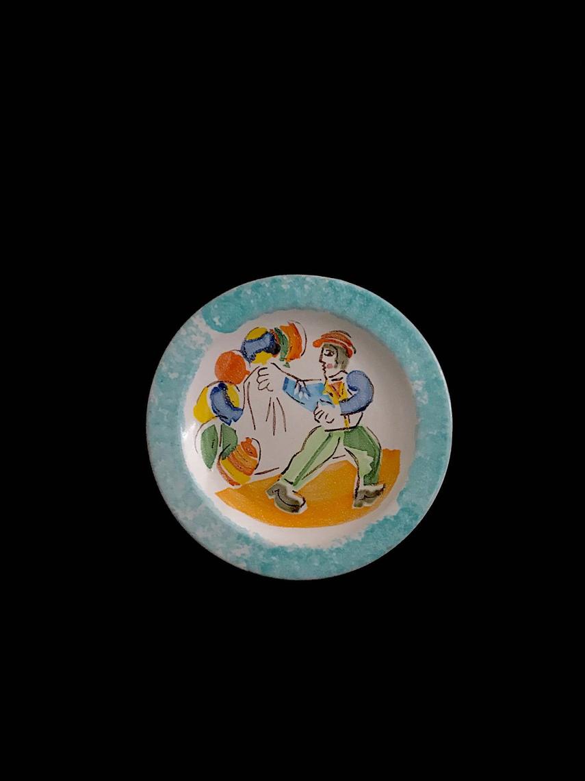 Vintage Mid Century Modern DESIMONE Hand Painted Italian 9 7/8" Plate ...