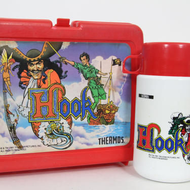 Vintage Hook 1991 Movie Lunch Box Complete with Thermos | Vintage ...