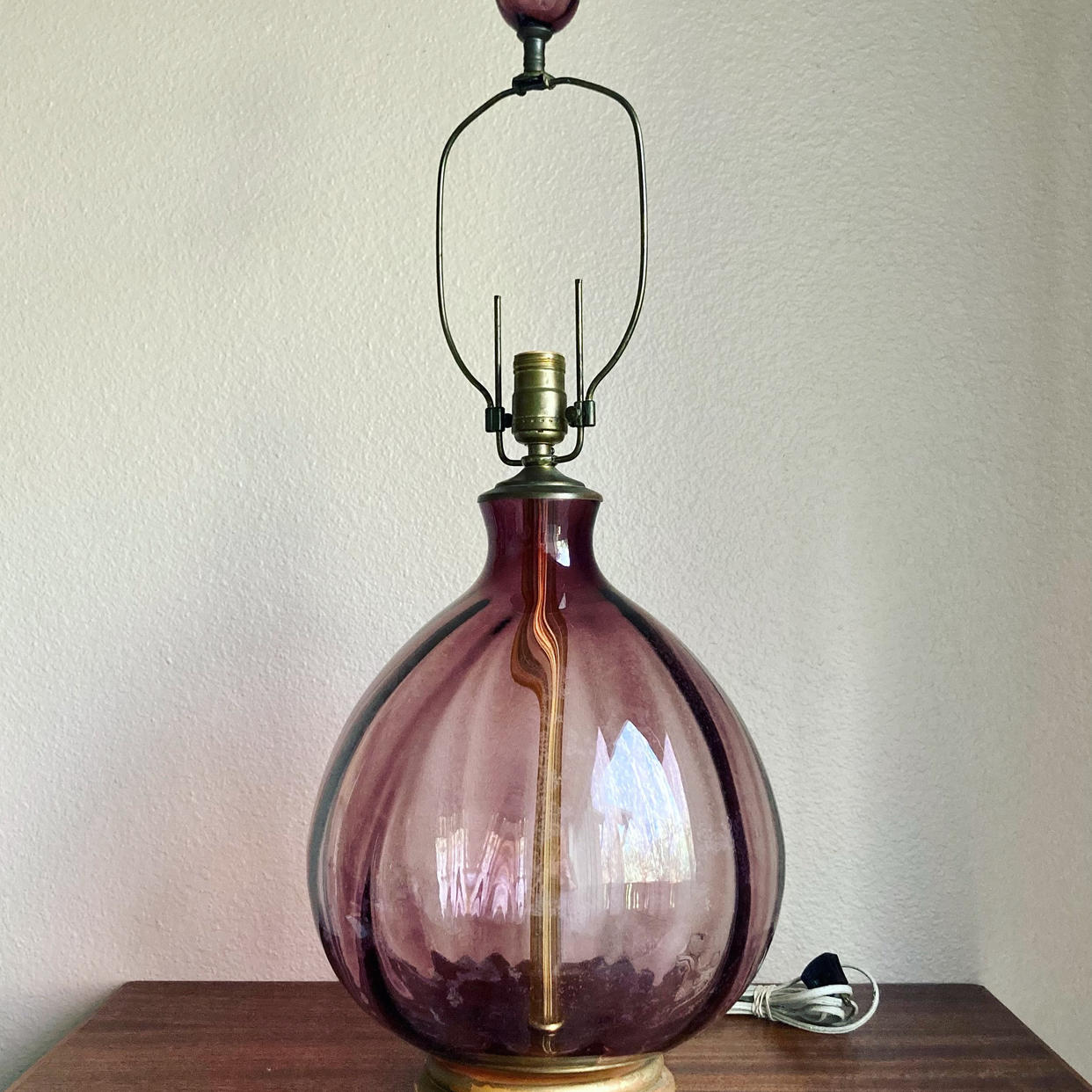 AS IS Vintage Blenko LP16 Amethyst Optic Glass | Temple of Vintage ...