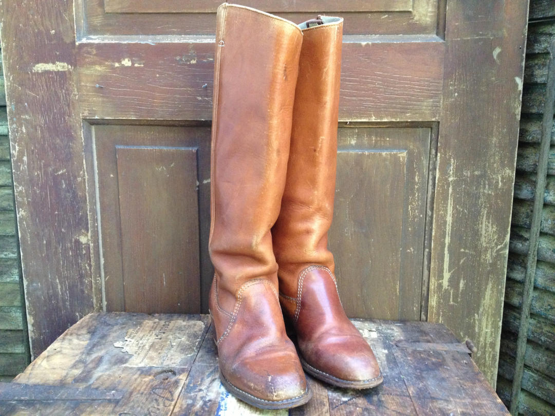Leather Riding Boots, Bort Carleton, Made in USA, Sienna Brown | Jan's ...
