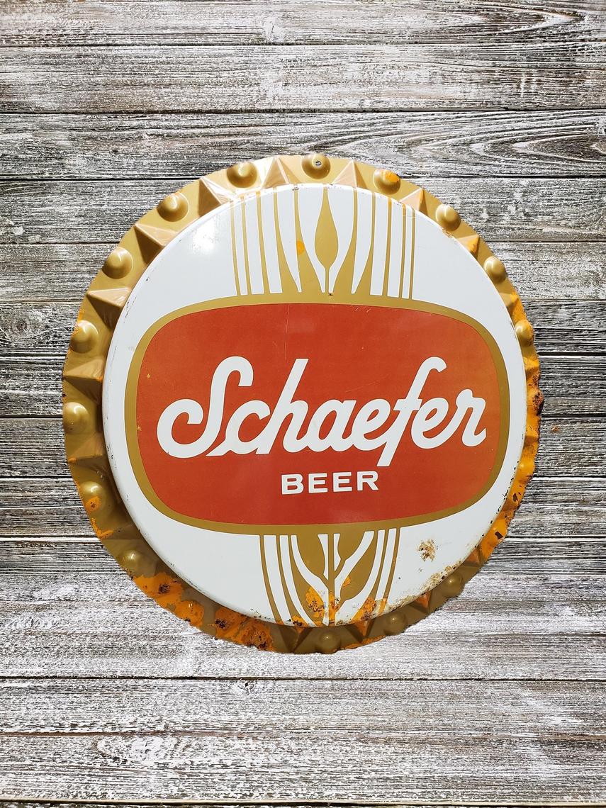 Vintage Schaefer Sign, Vintage Beer Sign, Schaefer Beer, GIANT Beer | A ...