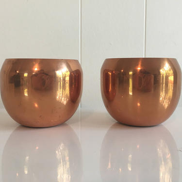 Vintage Copper Cups CopperCraft Guild Taunton Mass Roly Poly Set ...