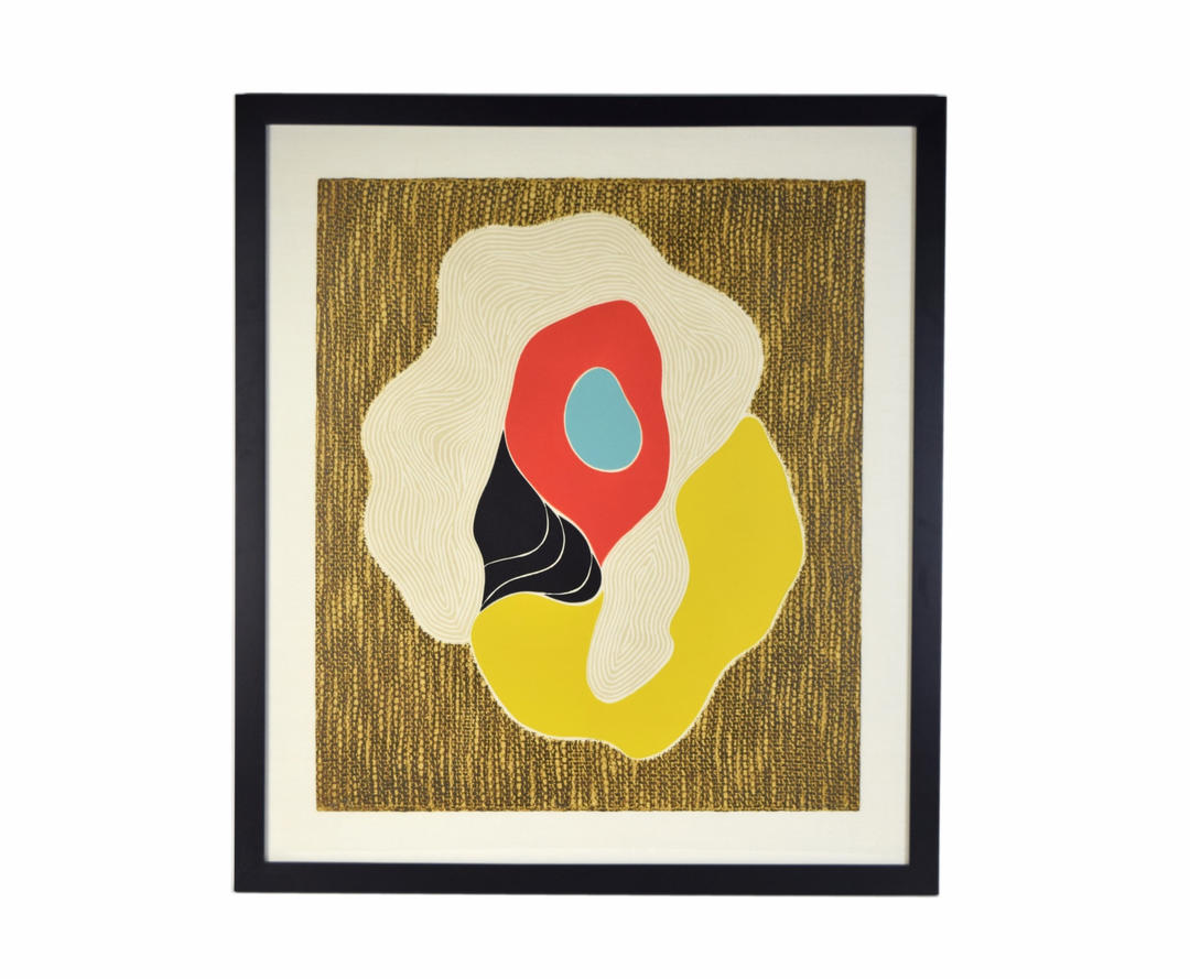 Vintage “Tabou” Taboo Abstract Etching Barbara Kwasniewska Polish ...