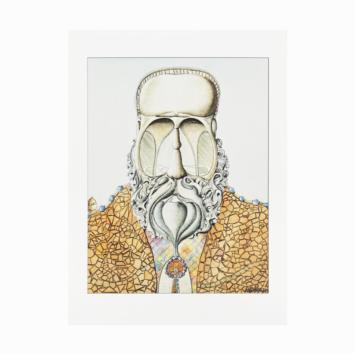 1991 Louis Hellman Postcard Antoni Gaudí Architect Archi-Têtes ...