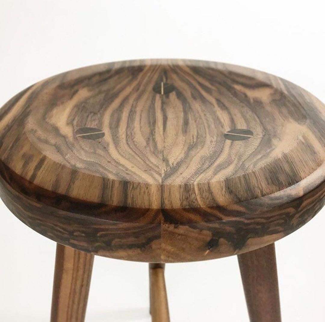Handmade walnut stools, custom stools, wood stools, bar stools, counter ...