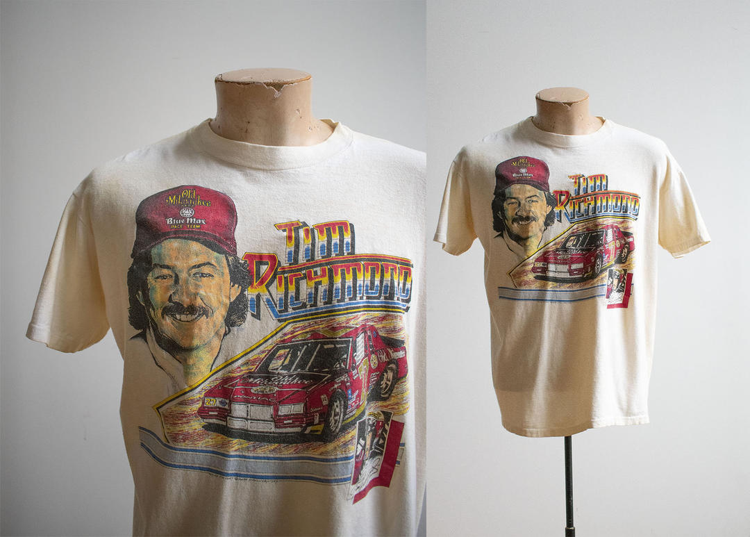 Vintage 1980s Tim Richmond Tshirt / Vintage Car Racing Tshirt / Vintage ...