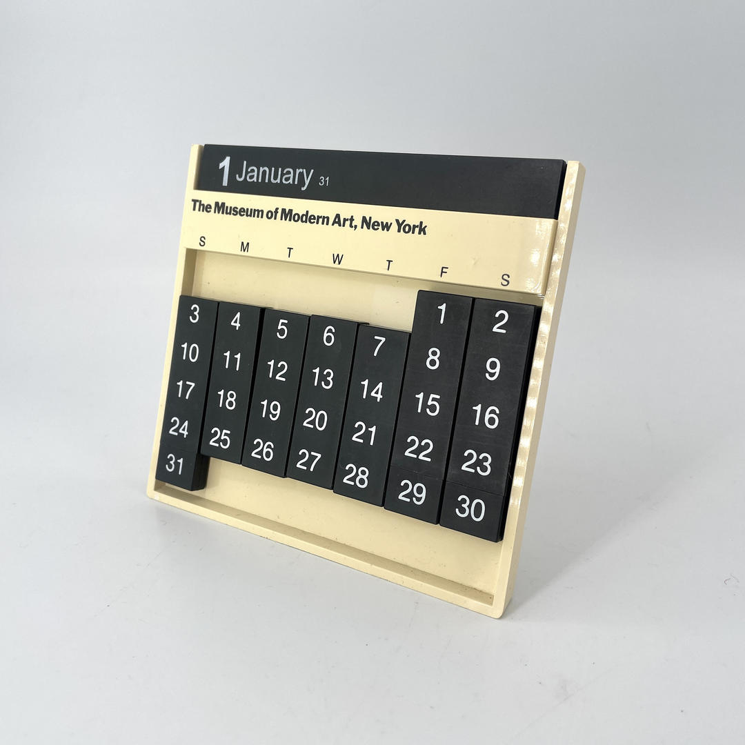 Vintage Perpetual MOMA Always Calendar 1970s ABS Plastic ...
