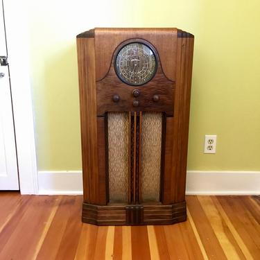 Stunning 1936 Silvertone 3 Band AM/SW Console Radio, Fully Restored ...