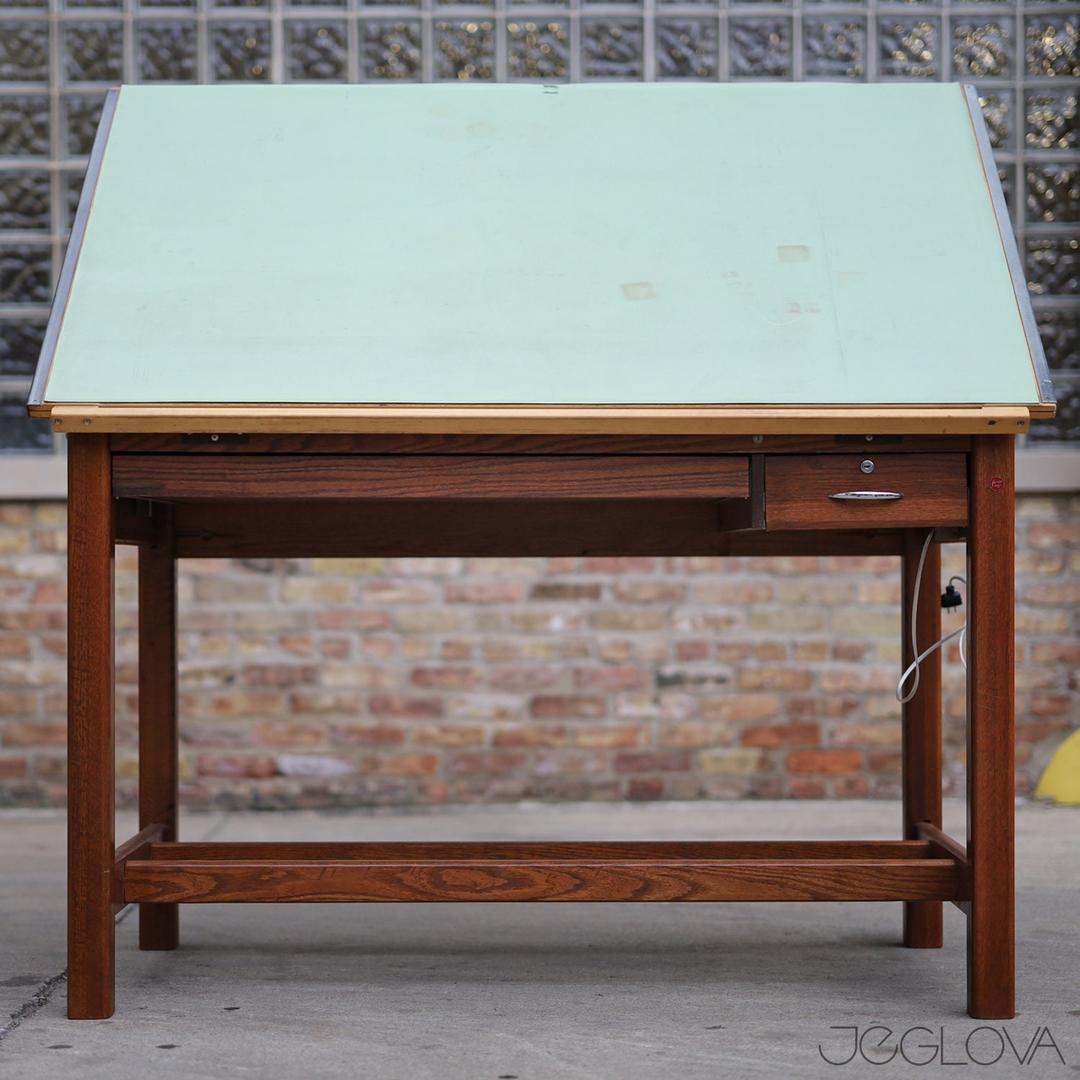 vintage drafting table by Stacor of Newark, NJ, antique work | Jeglova ...
