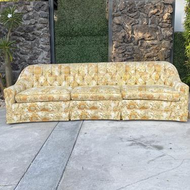 Flower Power Gold and Orange Sofa | Sunbeam Vintage - Highland Park ...