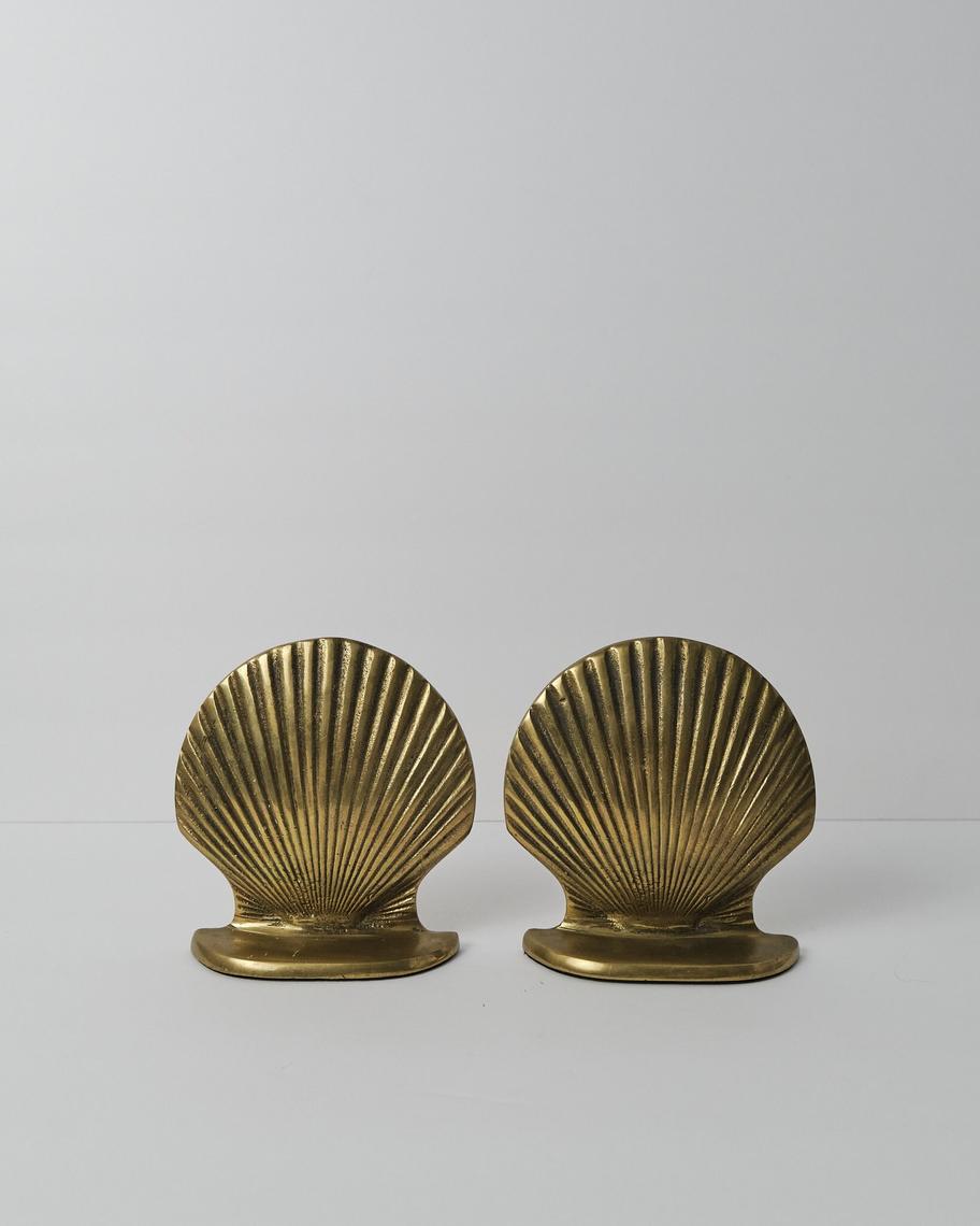 Vintage Brass Shell Bookends | Lantana Lane | Orlando, FL