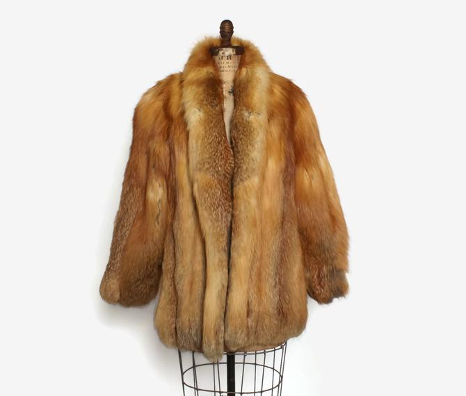 Vintage 80s FOX Fur Coat / 1980s Ultra Fluffy& Plush Genuine | Lucky ...