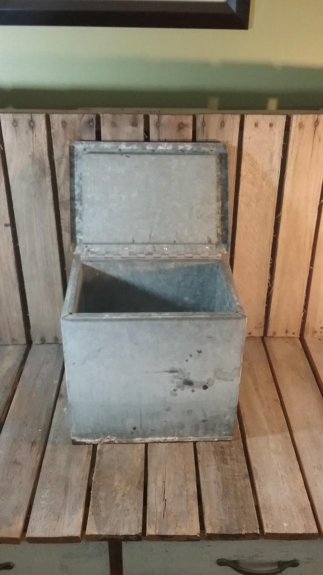 Metal Milk Box, Vintage Porch Box, Vintage Metal Box, Old | Up the ...