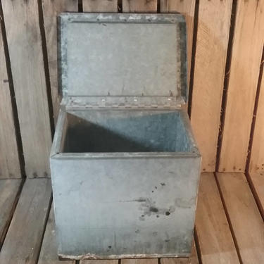 Metal Milk Box, Vintage Porch Box, Vintage Metal | Up the Antique Co ...