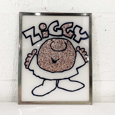 Vintage Ziggy Crinkle Art Mirror Wall Hanging Kid's | Check Engine ...