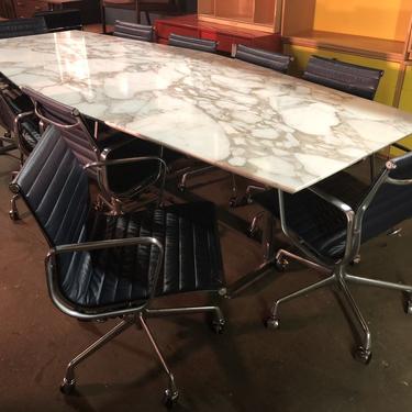 Large marble top conference table | Midcentury Furniture Warehouse of ...