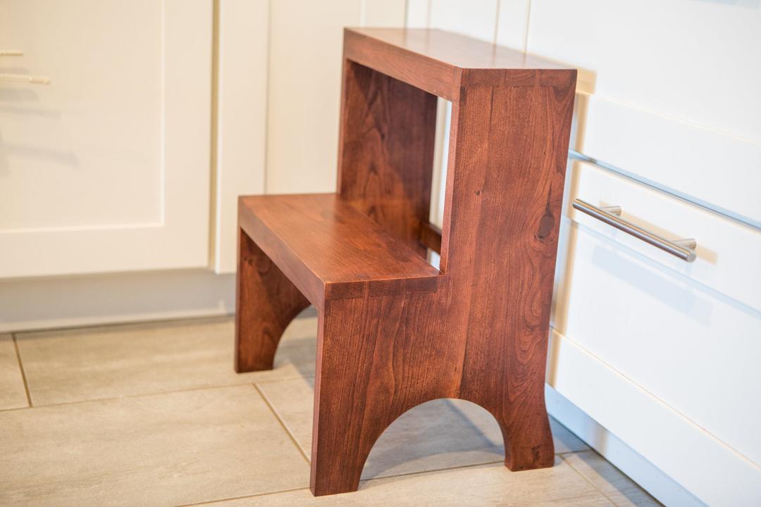 Shaker Style Step Stool (Pictured in Cherry) | Matheson Woodwork ...