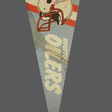 Houston Oilers Pennant Vintage Large Felt Officially Licensed | Vintage ...