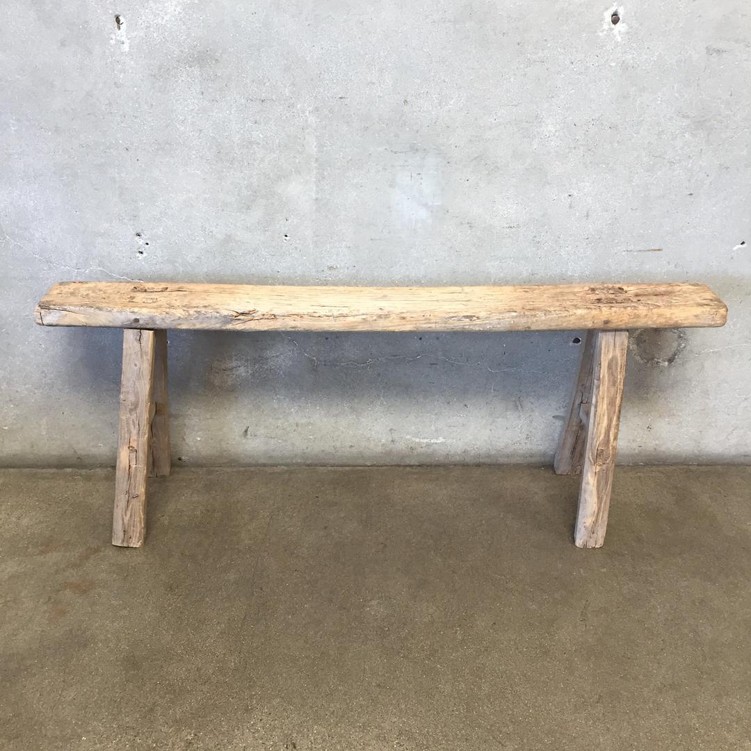 Rustic Elm Skinny bench | Urban Americana | Long Beach, CA