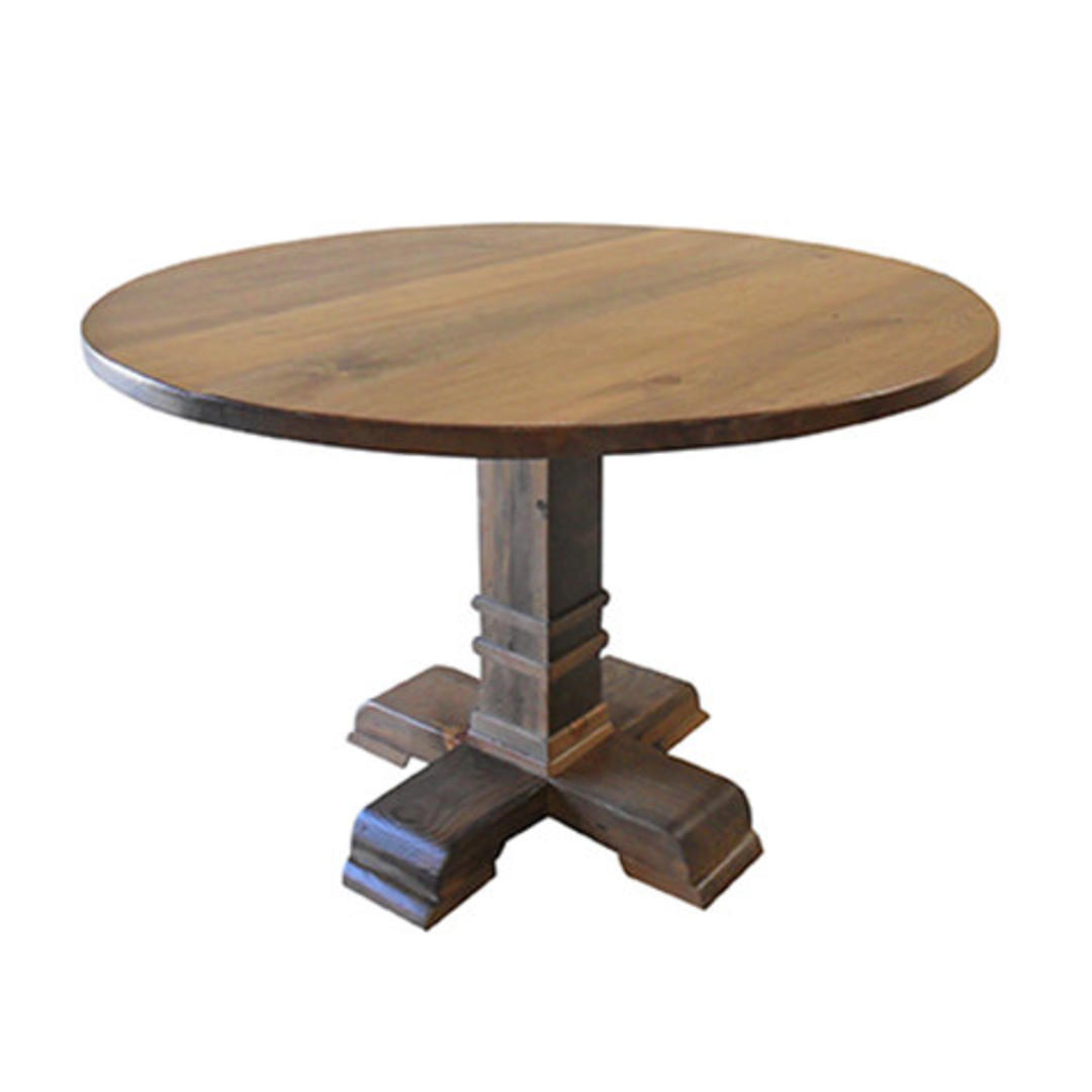 Round Table, Reclaimed Wood, Dining Table, Vintage, Rustic, Shabby Chic ...