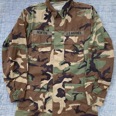 NAMED 1993 Woodland Camo BDU Jacket Small XLong USMC | No Surrender ...