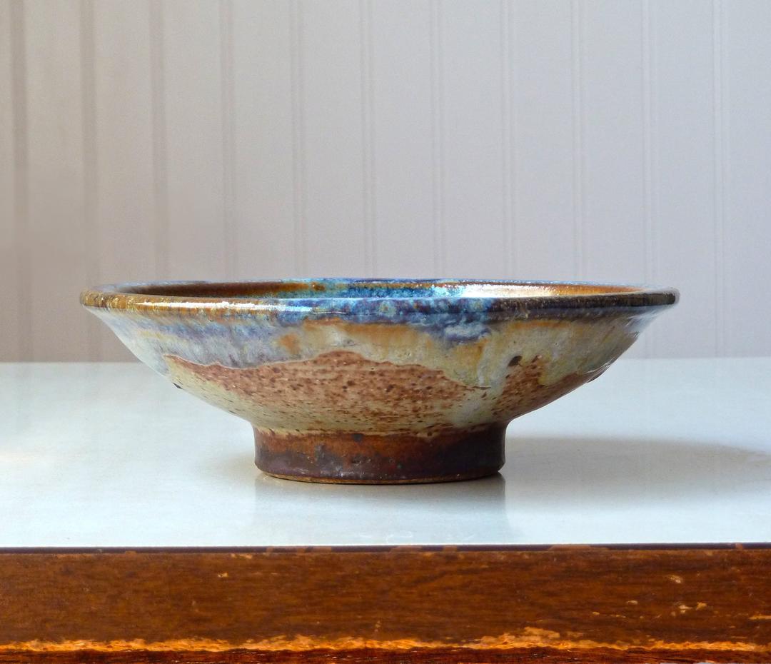 MCM Studio Pottery Bowl by Cecil Strawn (1922-1989) with Overlapping ...