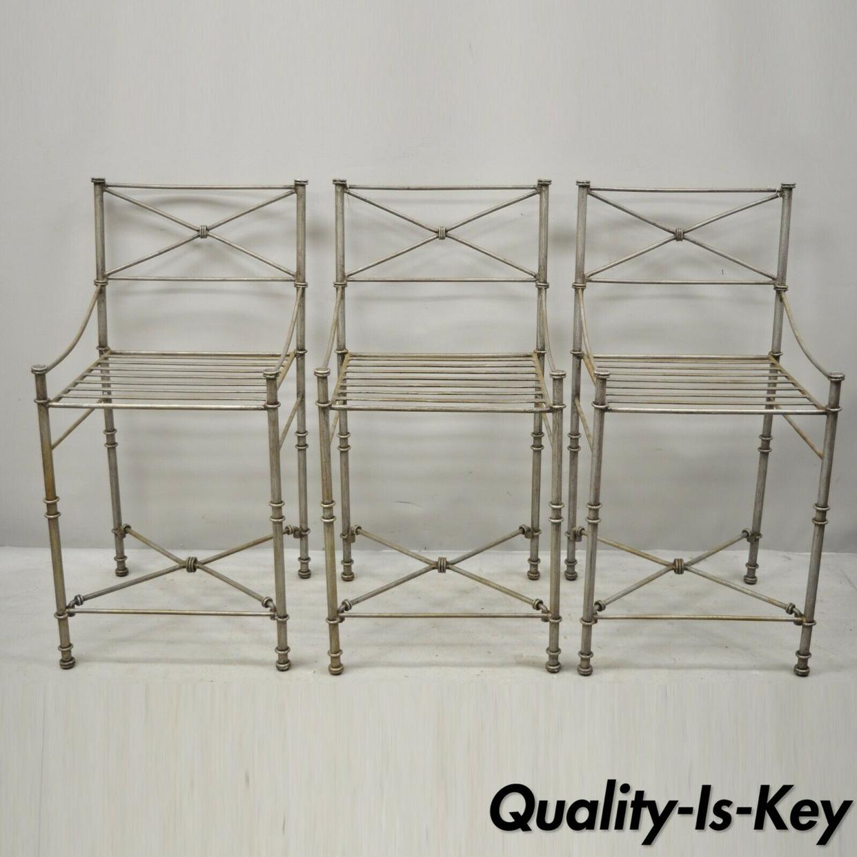 Late 20th C Pier 1 Medici Pewter Wrought Iron | Quality is Key ...