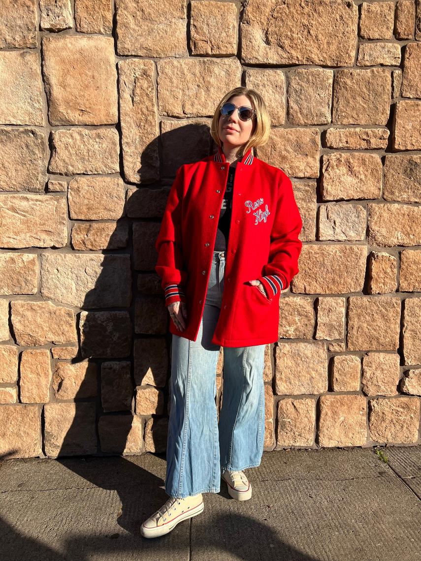 70s reno high letter jacket | Wink Vintage | Portland, OR