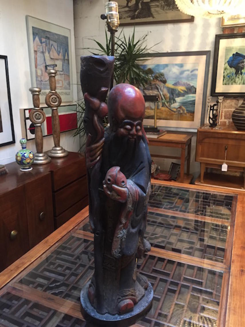 Confucius Say | Large Antique Confucius Statue Lamp | Casa Victoria ...