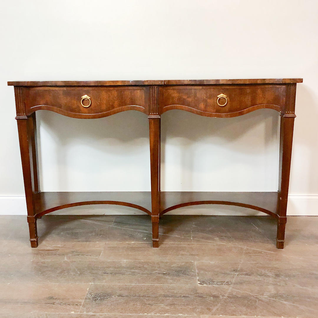 CUSTOMIZABLE: Drexel Console Table | Vintage Refined Decor | Chicago, IL