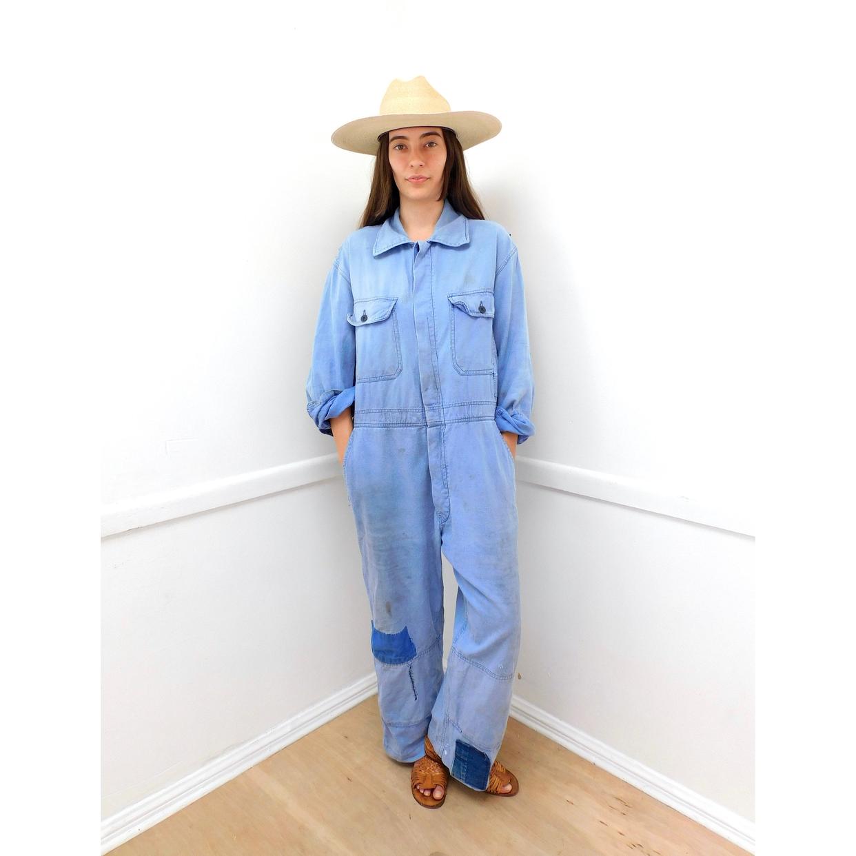Machine Shop Coveralls // vintage 70s chore overalls distressed | Fenix ...