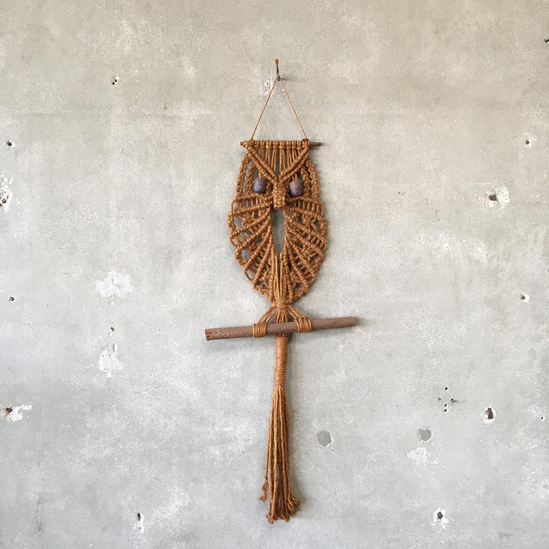 Vintage Macrame Owl | Urban Americana (Home Decor) | Long Beach, CA