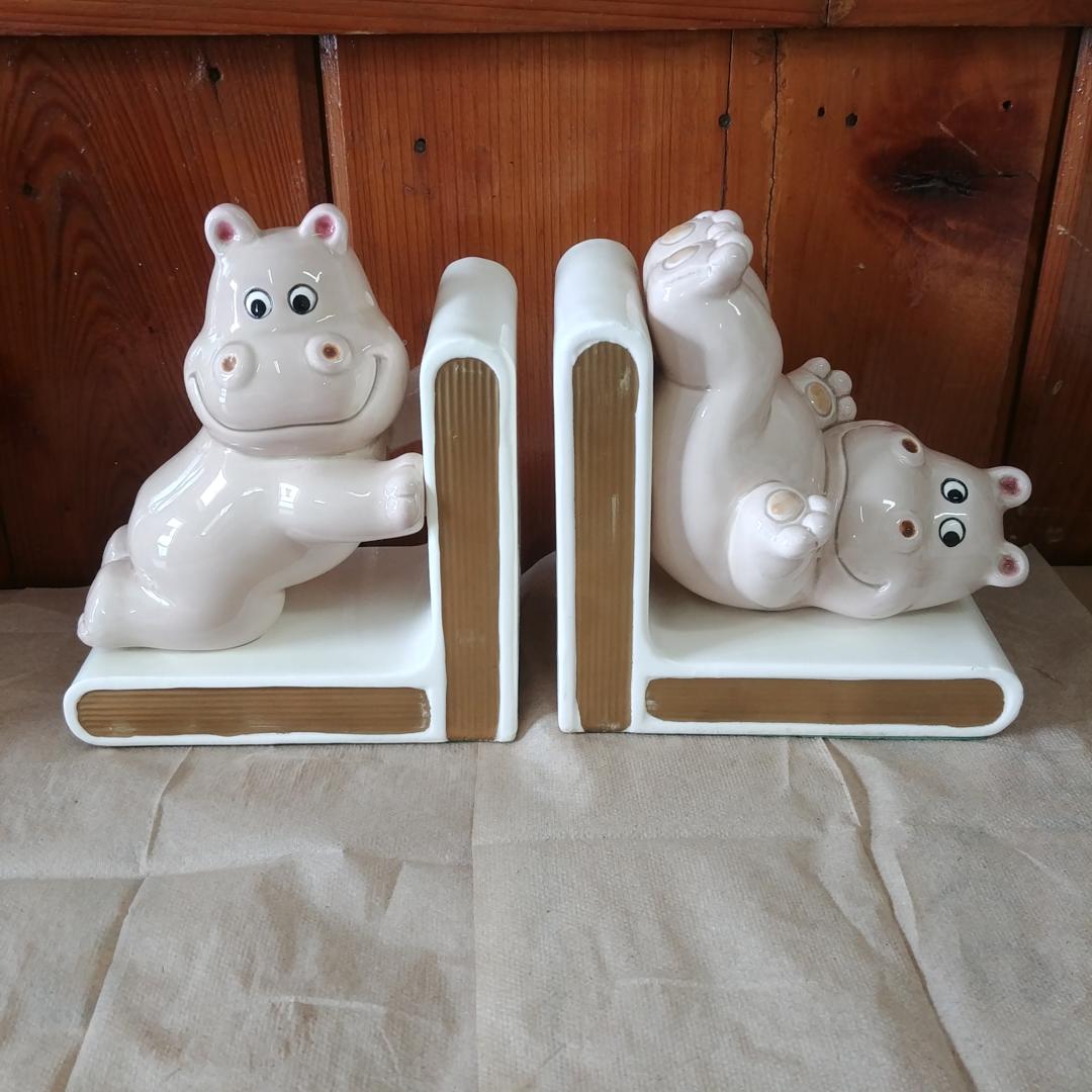 Hippo Lefton Bookends | Community Forklift | Edmonston, MD