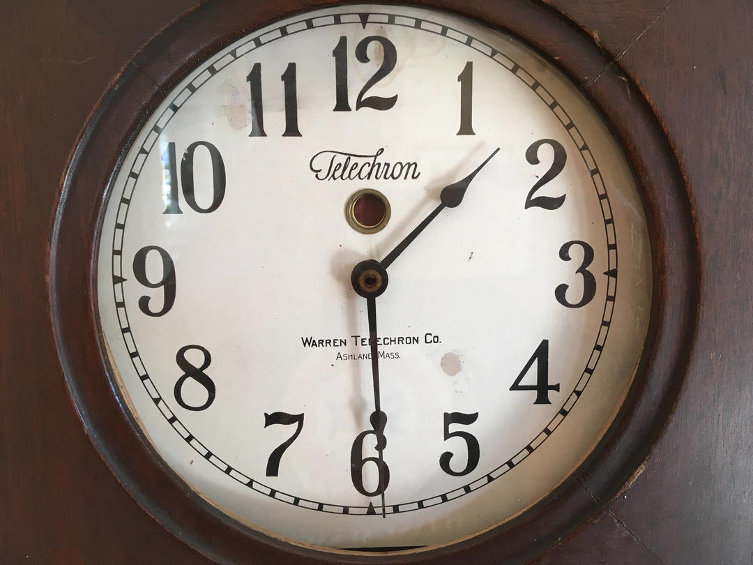 1920s Telechron Wall Clock 11 Inch Model 101 Wood Case | Deco2Go ...