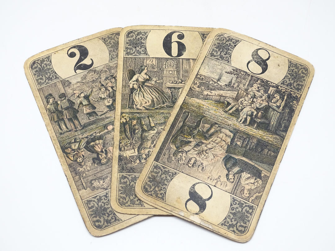 Three 1800's German Antique Playing Cards, C. L. Wust FERT | Explormag ...